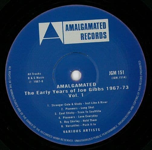 The Early Years Of Joe Gibbs 1967-73 Vol 1 Vinyl Record LP Amalgamated 2017